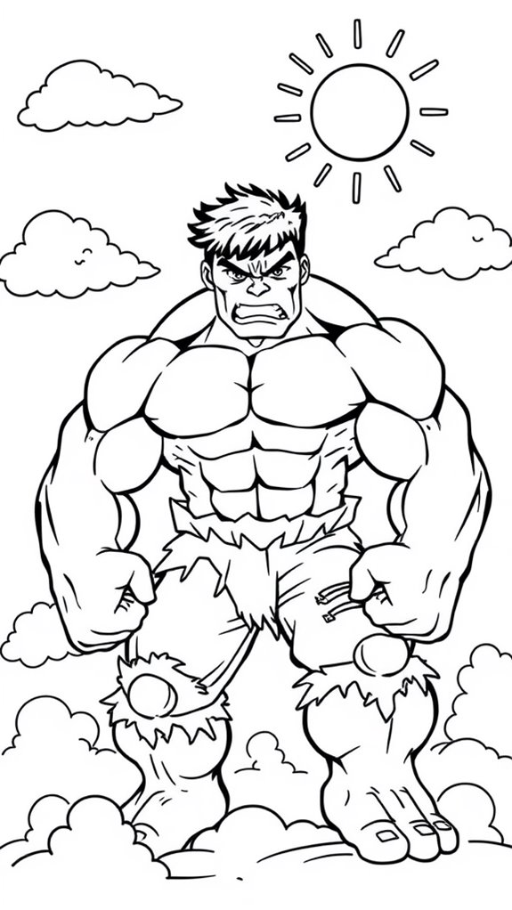 12 Free Hulk Coloring Pages for Fun and Creativity - jerwoodvisualarts.org