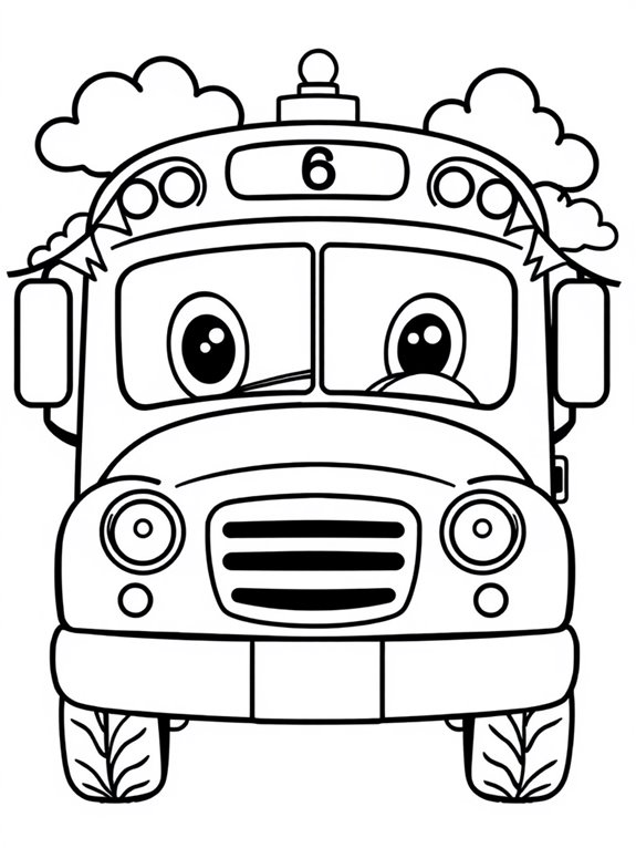 12+ Free Printable School Bus Coloring Pages for Kids ...