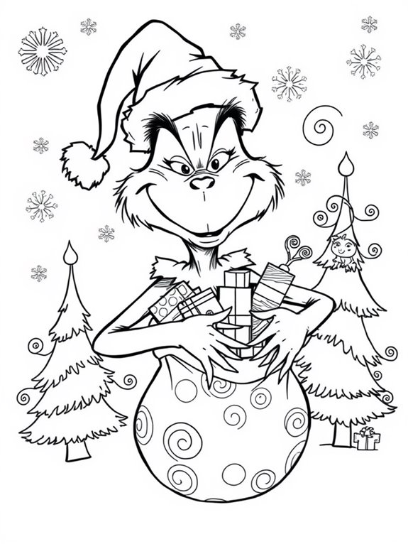 12+ Free Printable Full-Size Grinch Coloring Pages for Fun ...