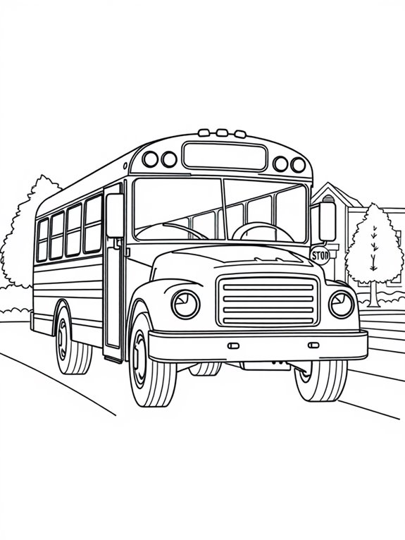 12+ Free Printable School Bus Coloring Pages for Kids ...