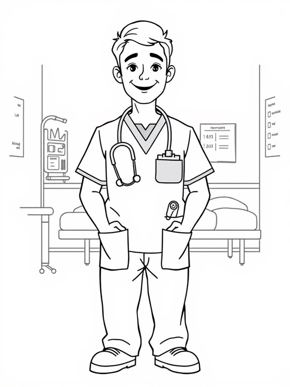 kids doctors coloring pages