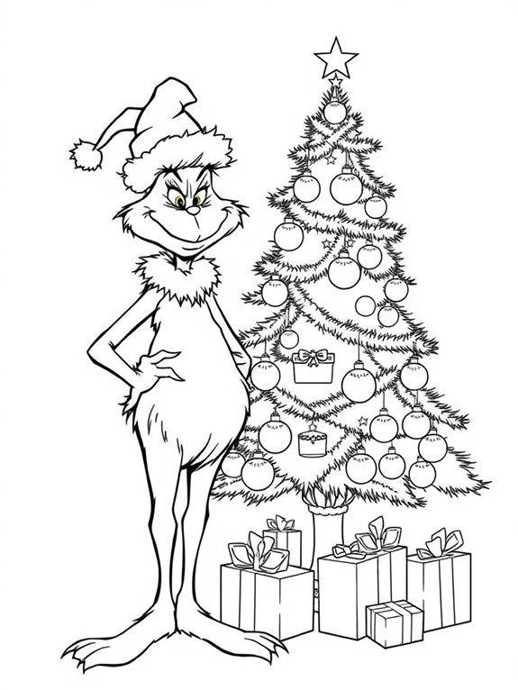 12+ Free Printable Full-Size Grinch Coloring Pages for Fun ...