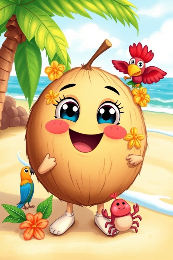 12 Creative Coconut Drawing Ideas to Inspire Your Art ...