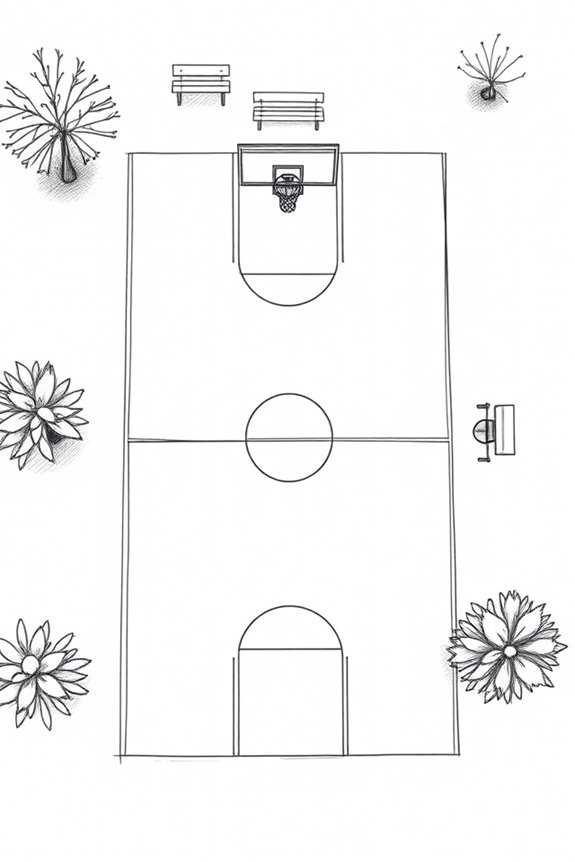 12 Inspiring Basketball Court Drawing Ideas You’ll Love ...