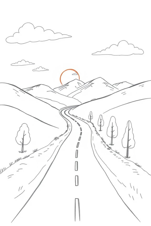 12 Inspiring Road Drawing Ideas to Spark Your Creativity ...