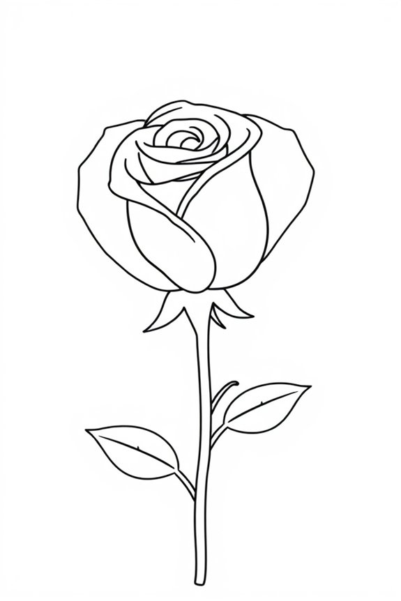 12 Creative Rose Outline Drawing Ideas to Inspire You ...