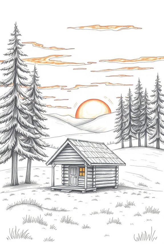 12 Inspiring Cabin Drawing Ideas You’ll Love to Explore ...