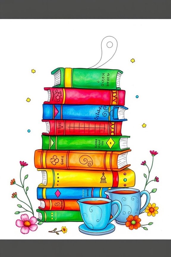 12 Inspiring Stack of Books Drawing Ideas to Spark Your Creativity ...