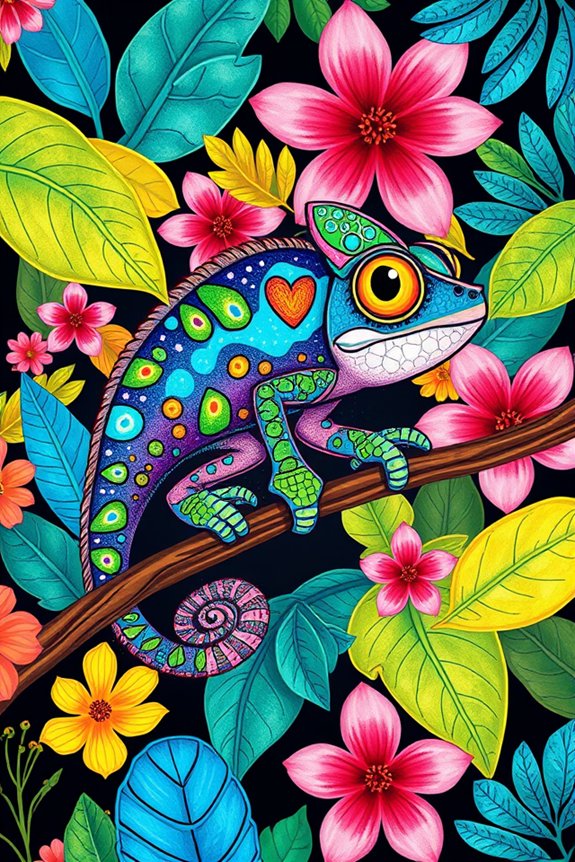12 Creative Chameleon Drawing Ideas to Inspire Your Art ...