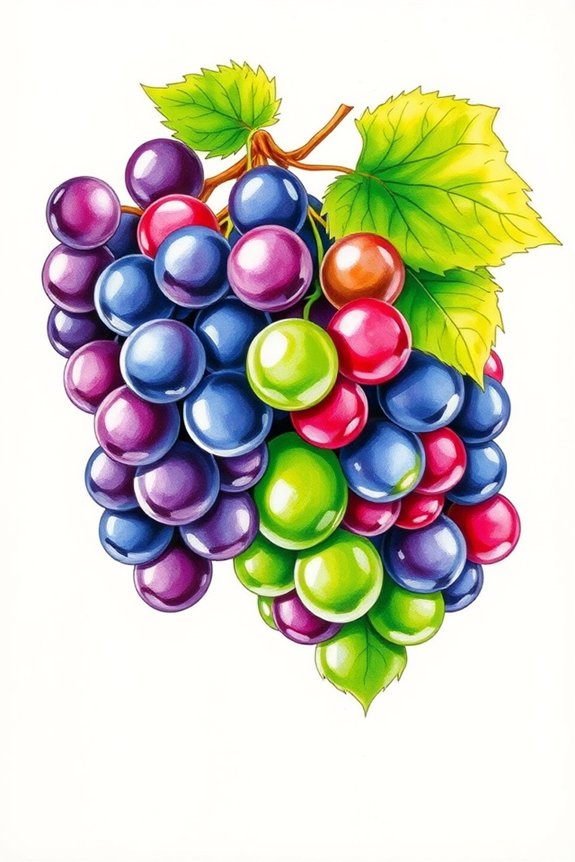 12 Creative Grapes Drawing Ideas to Inspire Your Art ...