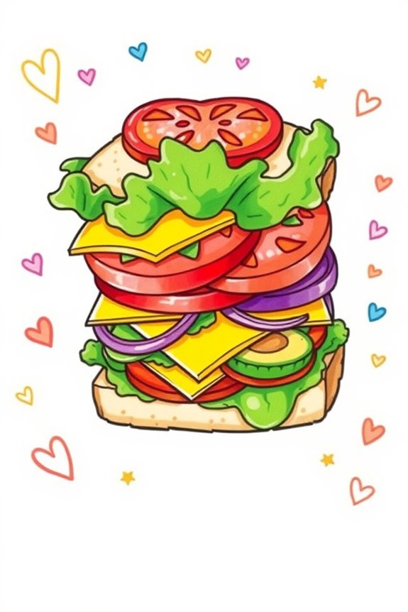 12 Creative Sandwich Drawing Ideas to Inspire Your Art ...