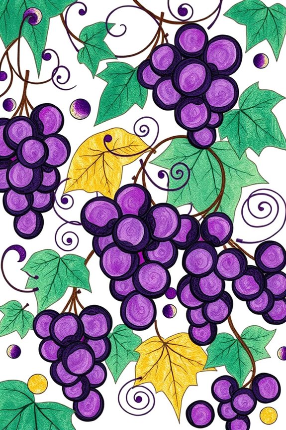 12 Creative Grapes Drawing Ideas to Inspire Your Art ...