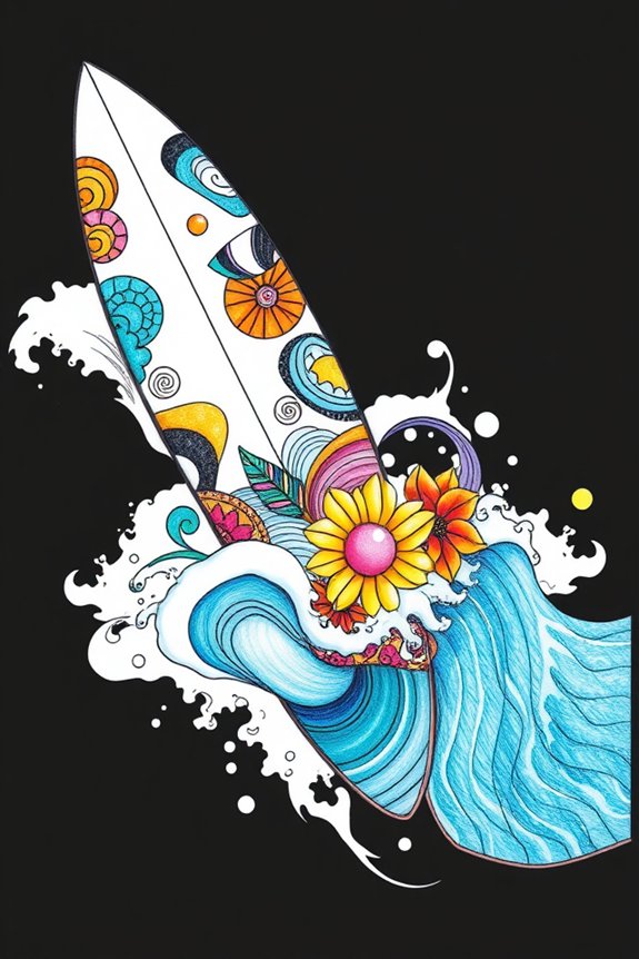 12 Creative Surfboard Drawing Ideas to Inspire Your Art ...