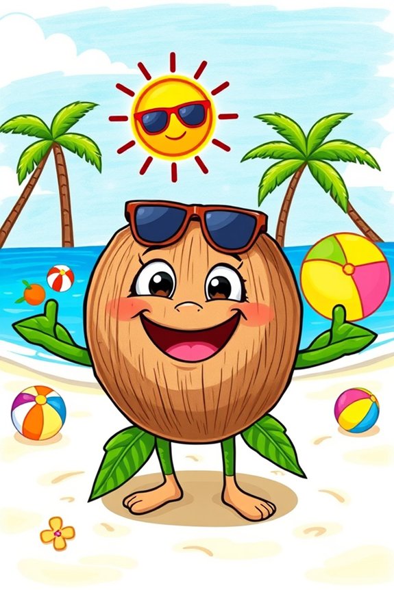 12 Creative Coconut Drawing Ideas to Inspire Your Art ...