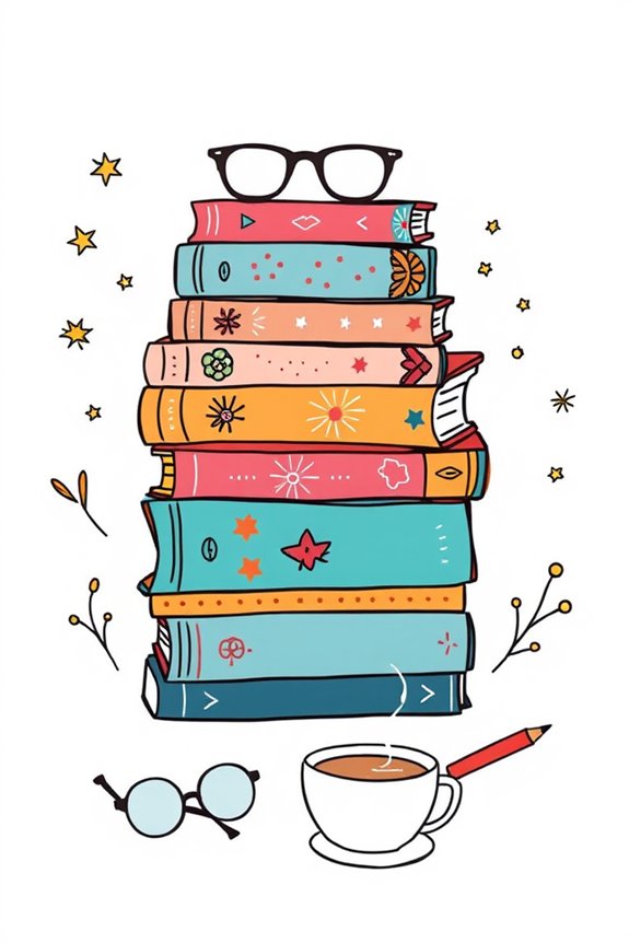 12 Inspiring Stack of Books Drawing Ideas to Spark Your Creativity ...