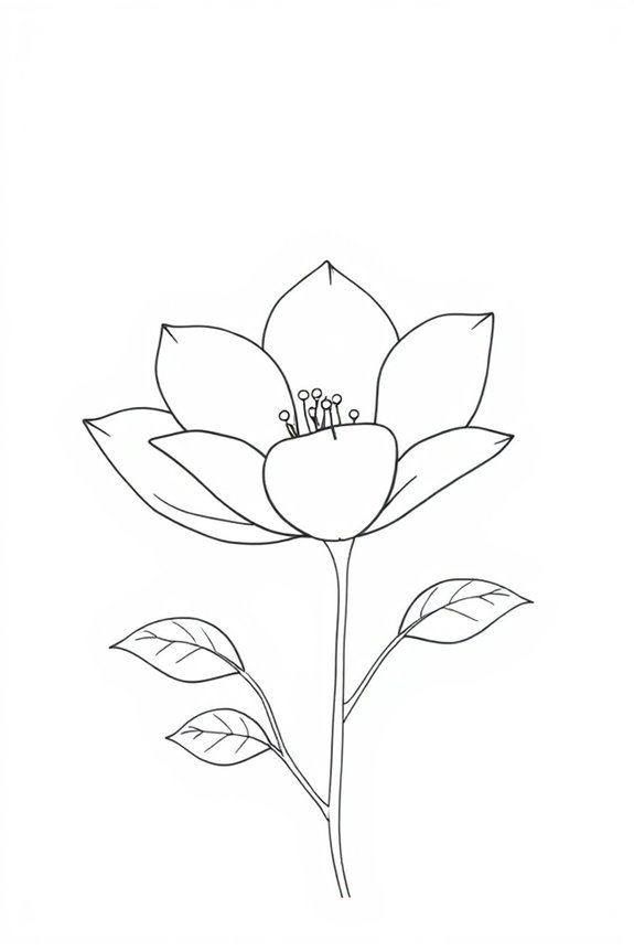 12 Inspiring Flower Line Drawing Ideas for Creative Minds ...