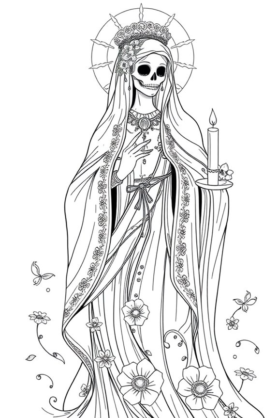 12 Stunning Santa Muerte Drawing Ideas for Your Art Inspiration ...