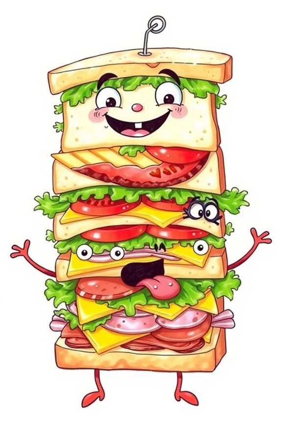 12 Creative Sandwich Drawing Ideas to Inspire Your Art ...
