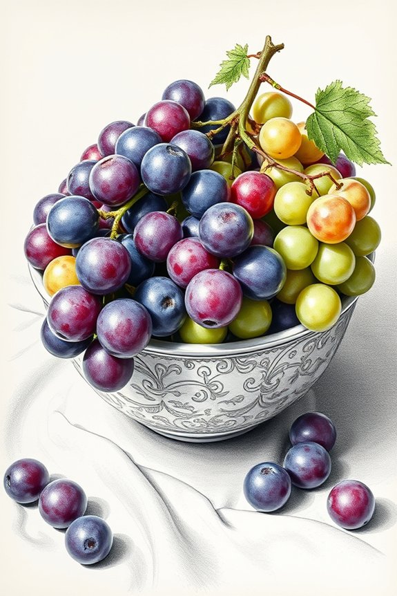 12 Creative Grapes Drawing Ideas to Inspire Your Art ...