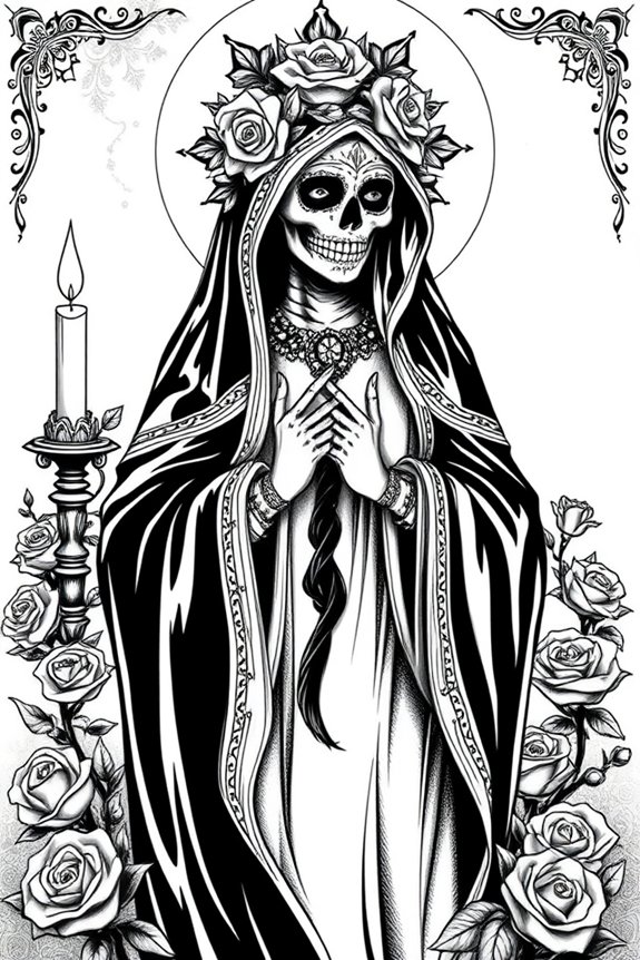 12 Stunning Santa Muerte Drawing Ideas For Your Art Inspiration
