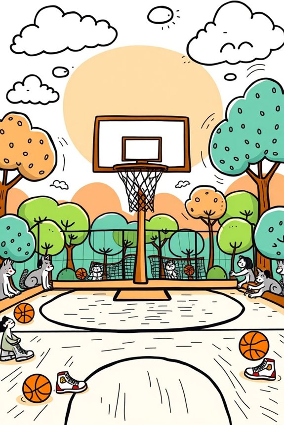 12 Inspiring Basketball Court Drawing Ideas You’ll Love ...