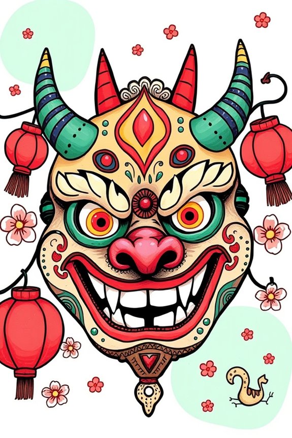 12 Unique Oni Mask Drawing Ideas to Inspire Your Art ...