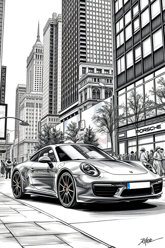 12 Creative Porsche 911 Drawing Ideas to Inspire You ...