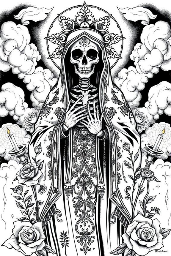 12 Stunning Santa Muerte Drawing Ideas for Your Art Inspiration ...