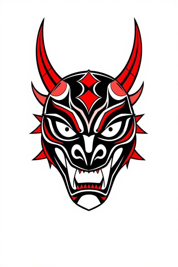 12 Unique Oni Mask Drawing Ideas to Inspire Your Art ...