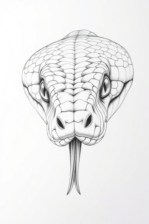 12 Stunning Snake Head Drawing Ideas to Inspire You - jerwoodvisualarts.org