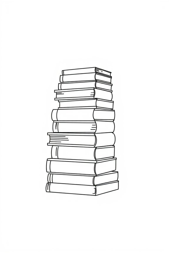 12 Inspiring Stack of Books Drawing Ideas to Spark Your Creativity ...