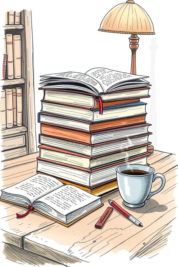 12 Inspiring Stack of Books Drawing Ideas to Spark Your Creativity ...