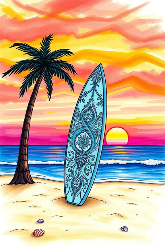 12 Creative Surfboard Drawing Ideas to Inspire Your Art ...