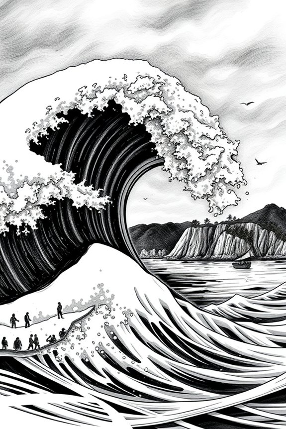 12 Stunning Tsunami Drawing Ideas to Inspire Your Art ...