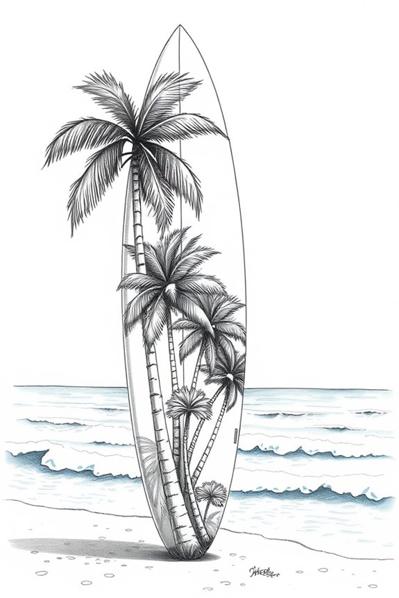 12 Creative Surfboard Drawing Ideas to Inspire Your Art ...