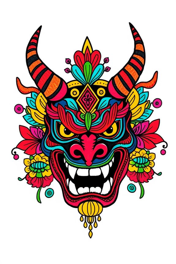 12 Unique Oni Mask Drawing Ideas to Inspire Your Art ...