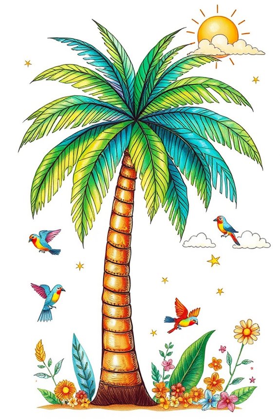 12 Creative Palm Trees Drawing Ideas to Inspire You - jerwoodvisualarts.org