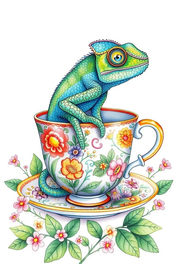 12 Creative Chameleon Drawing Ideas to Inspire Your Art ...