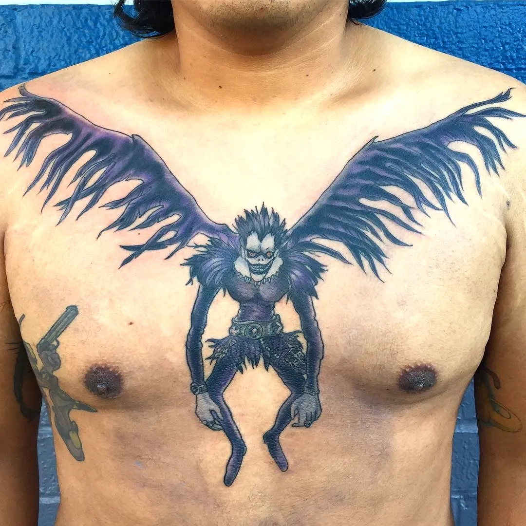 16 Striking Ryuk Tattoo Ideas for Creative Fans