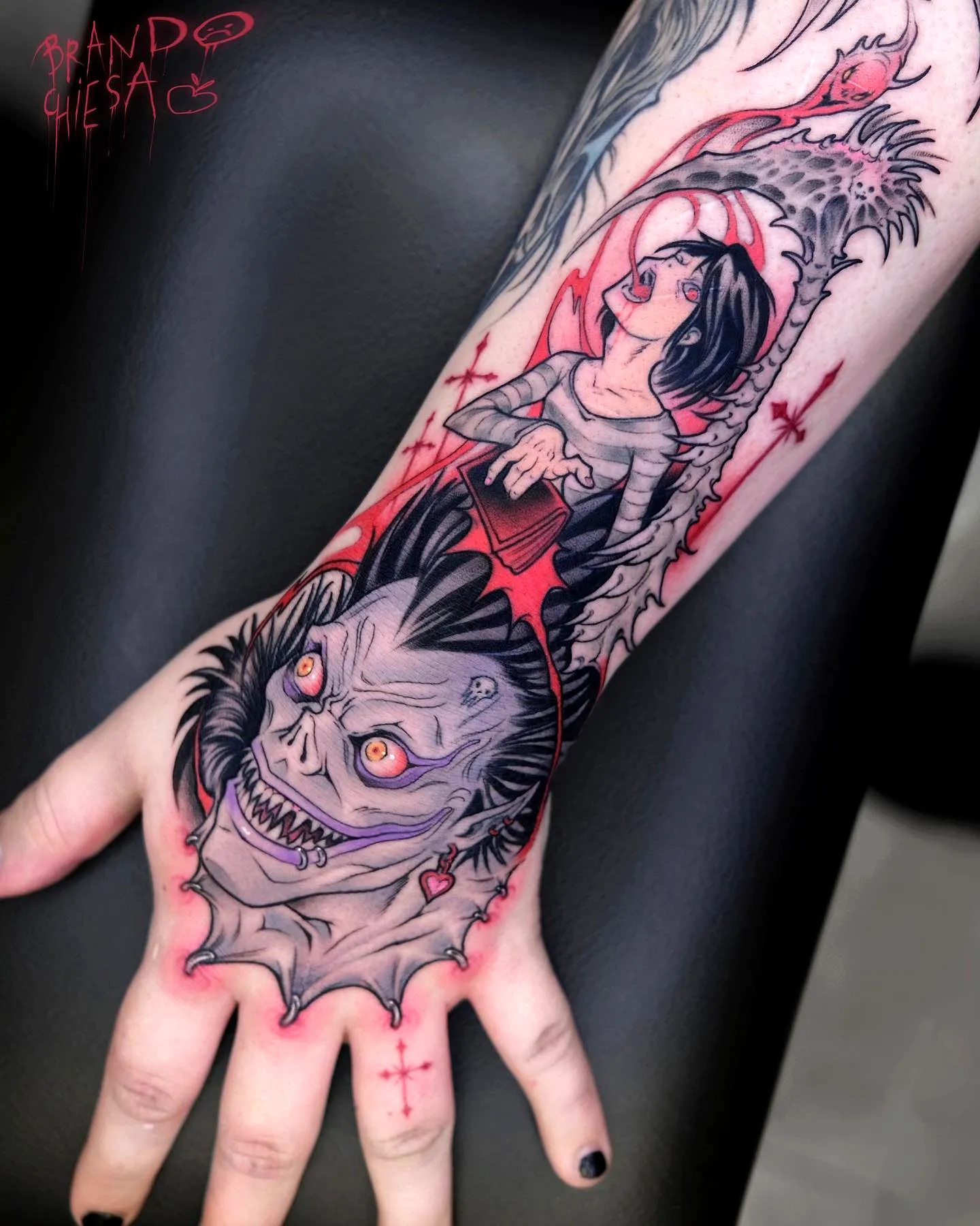 16 Striking Ryuk Tattoo Ideas for Creative Fans