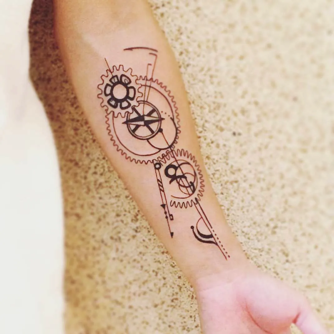 15+ Unique Gear Tattoo Ideas for Bold Expressions