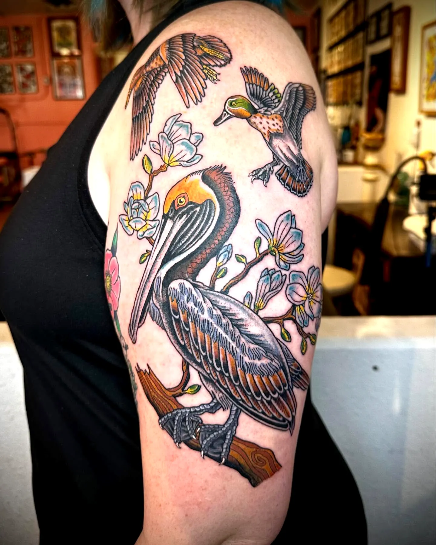 15 Striking Pelican Tattoos Ideas You’ll Love
