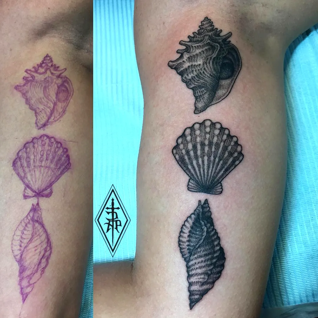 15 Unique Seashells Tattoo Ideas for Timeless Inspiration
