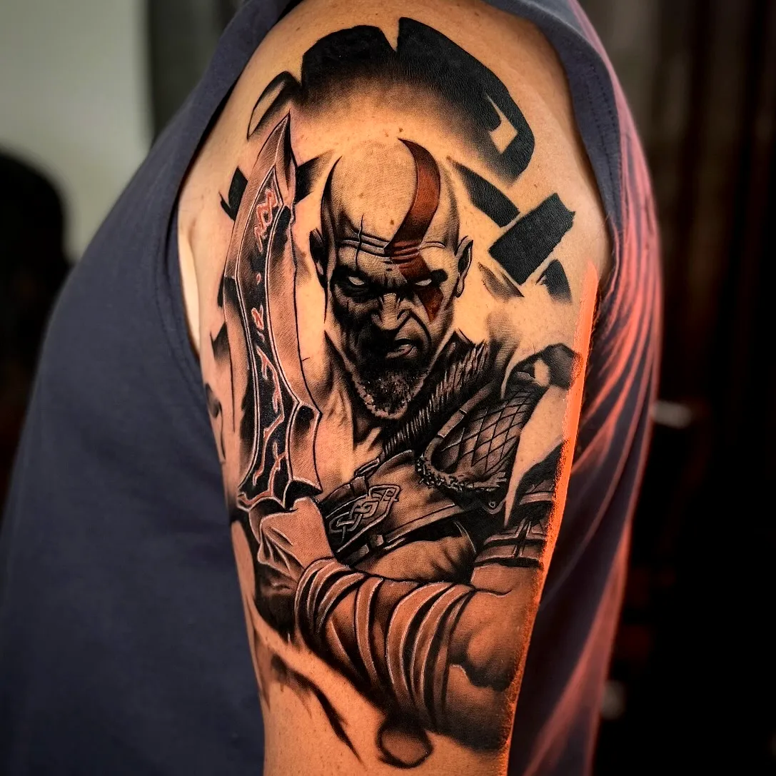 16 Bold and Striking Kratos Tattoo Ideas You’ll Love