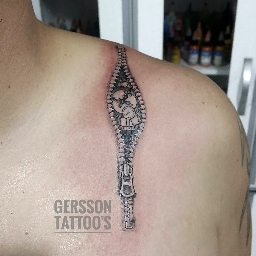 15 Unique Zipper Tattoo Ideas for Bold Self-Expression